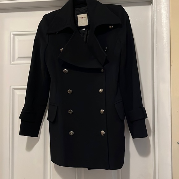 Vertigo Paris | Jackets & Coats | Vertigo Black Military Jacket Notch ...